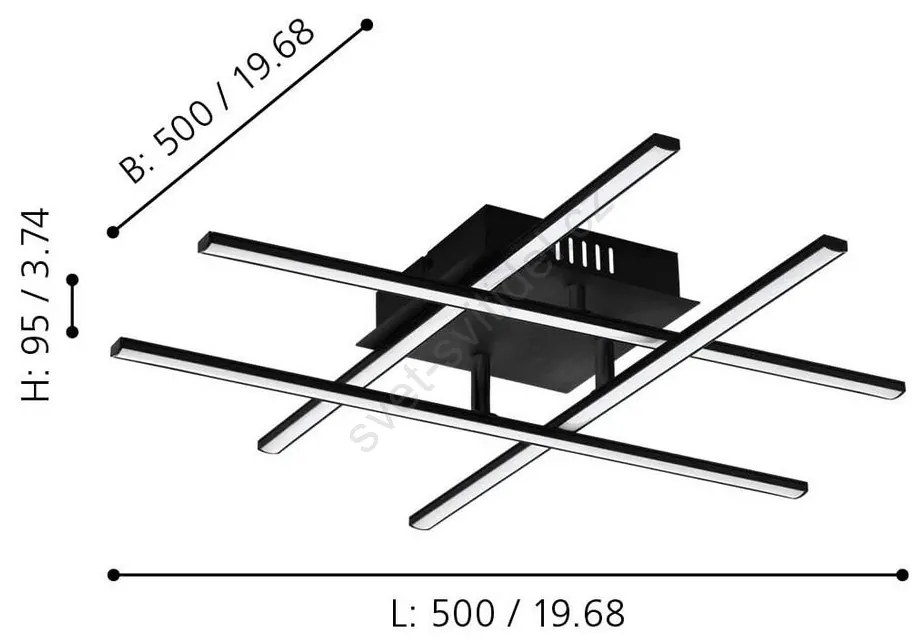 Eglo Eglo 99316 - LED Stropní svítidlo LASANA LED/5,2W/230V EG99316