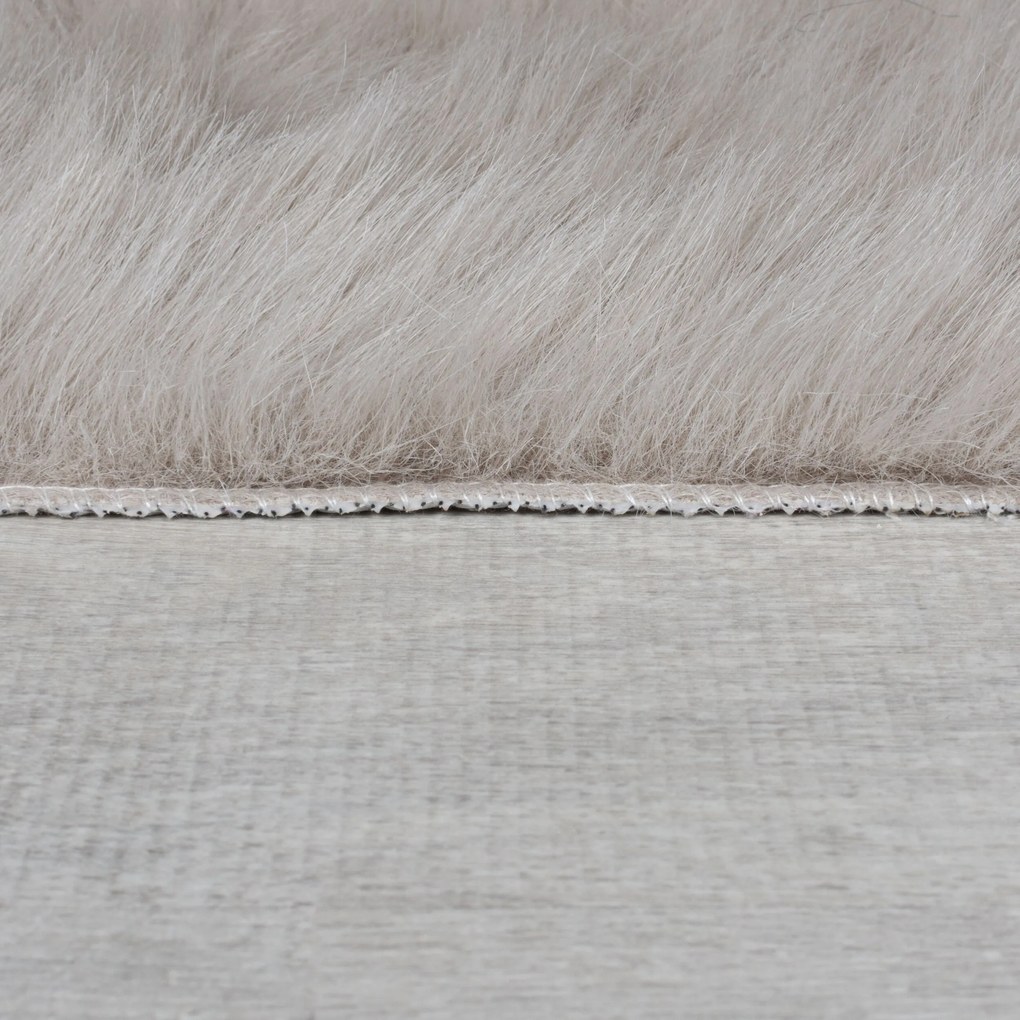 Kusový koberec Alpine Faux Fur Soft Grey, 160x230, šedá, obývacia izba, Flair Rugs