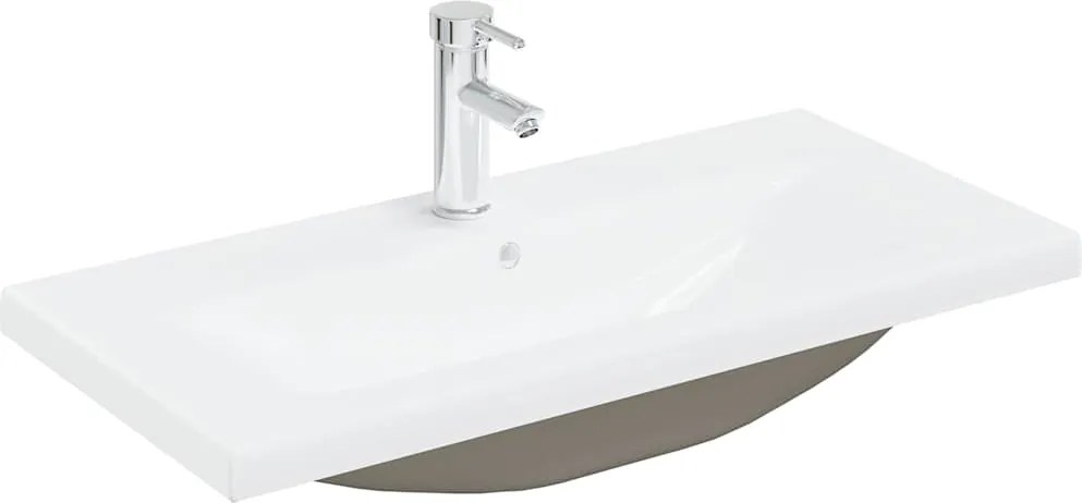 Umyvadlová skříňka s vestavěným umyvadlem a baterie dub artisan 3328934