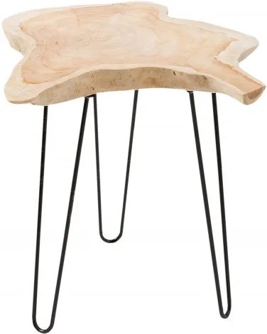 Moebel Living Odkládací stolek DURO 55cm, teak