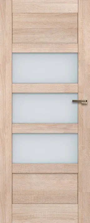 Interiérové dveře vasco doors BRAGA model B Průchozí rozměr: 80 x 197 cm, Orientace dveří: Pravé dveře, Dekor: Dub Viking