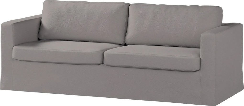 Potah na pohovku IKEA  Karlstad 3-místná, nerozkládací, dlouhý barva béžová látka pletený vzor