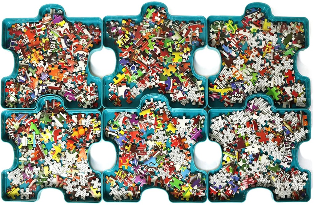 Bavytoy stohovací boxy na puzzle 6 ks