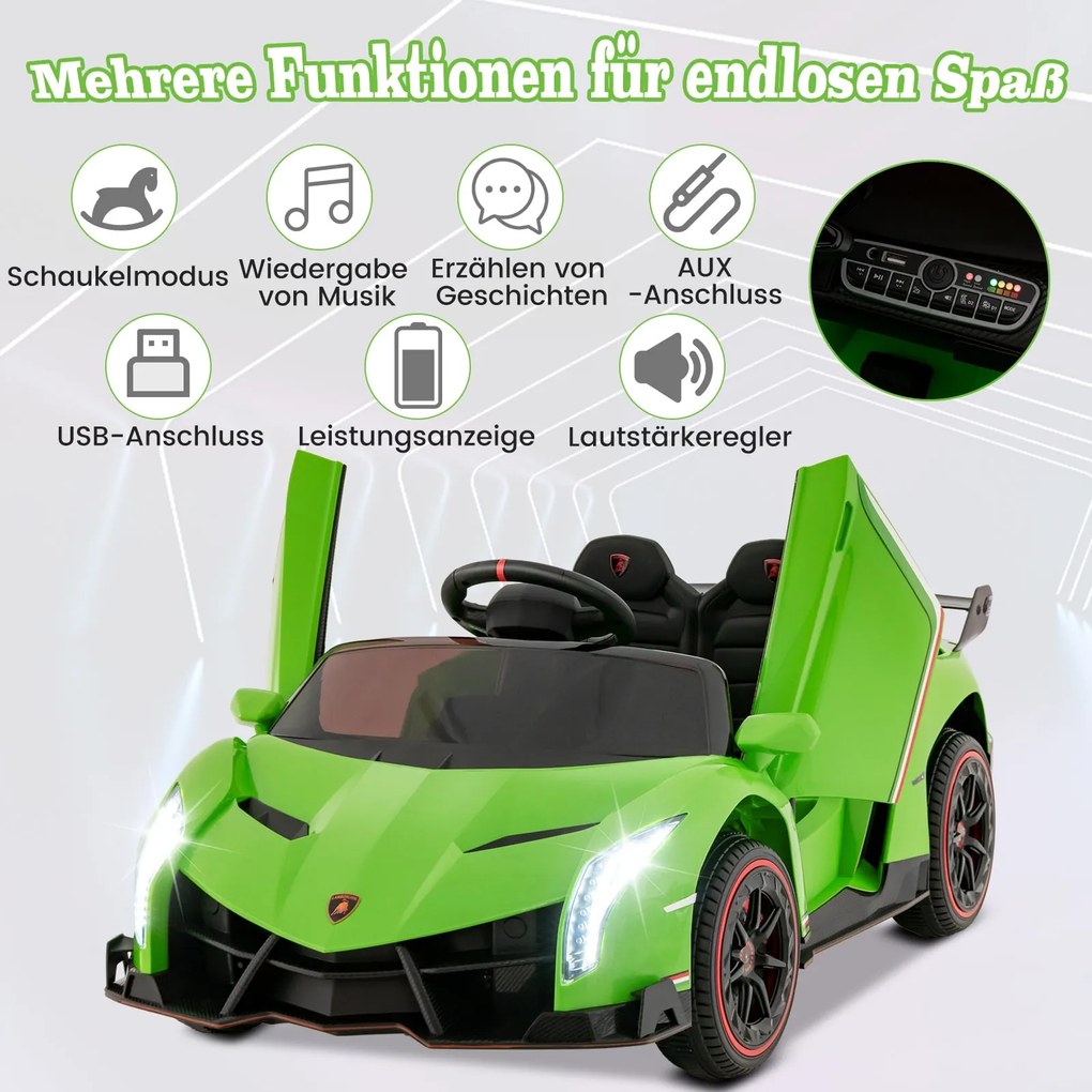 Costway Dětské elektrické auto Lamborghini s dálkovým ovládáním