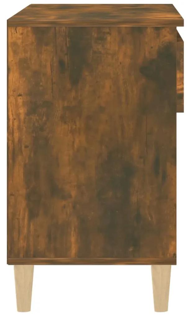 Botník kouřový dub 70x36x60 cm kompozitní dřevo - Default Title