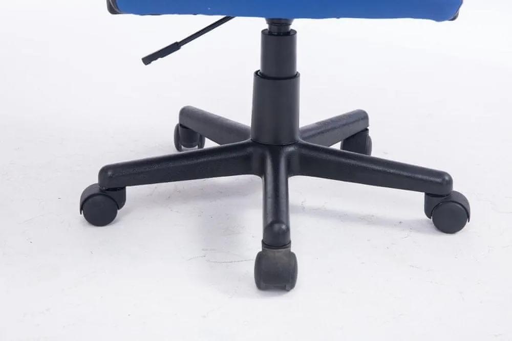 Bhm germany Dětská kancelářská židle Fun, syntetická kůže, černá / modrá