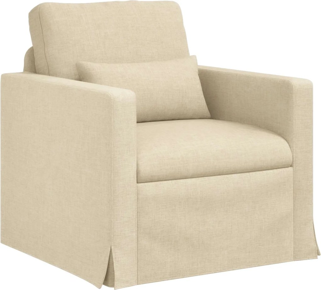 Set pohovek 2 ks Krémová textil 3407498