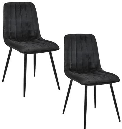 Set 2 ks jídelních židlí SJ.9, černá
