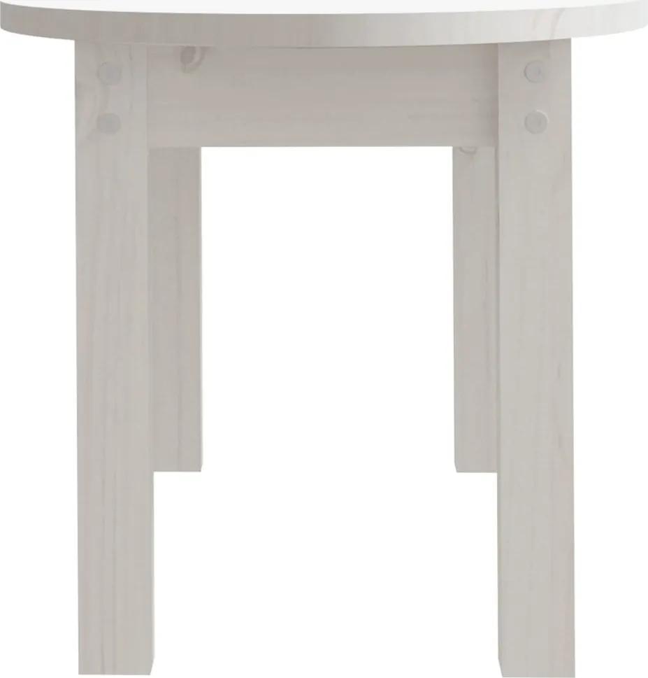 vidaXL Konferenční stolek 80 x 40 x 35 cm masivní borové dřevo [822348] Barva: Šedá