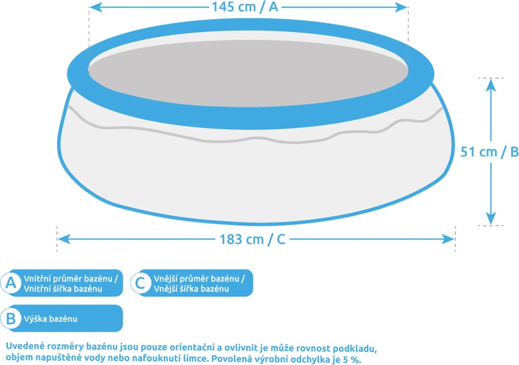 Marimex Tampa 1,83 x 0,51 m motiv Želva 10340248