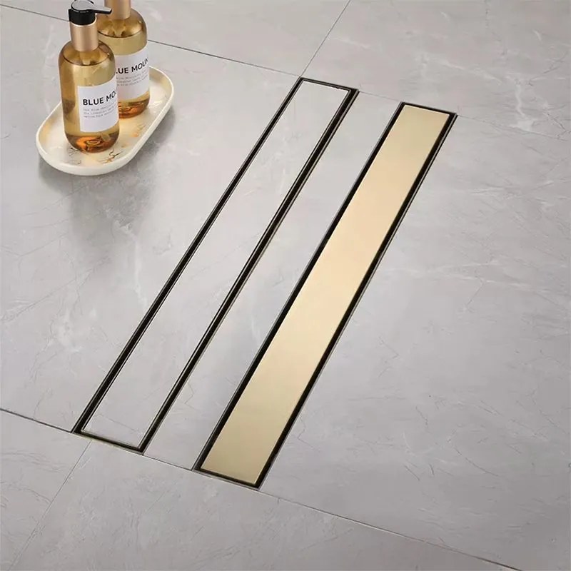 Rea Neox, nerezový odtokový žlab 100 cm, zlatá matná, REA-G4863