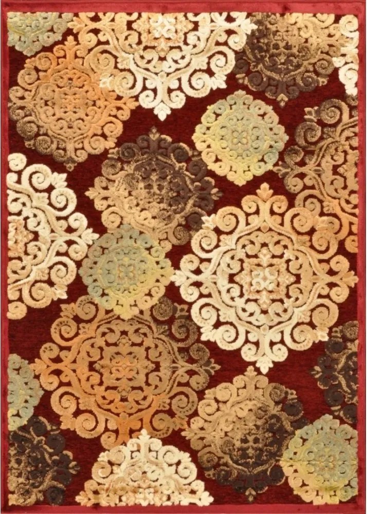 Jutex Kusový koberec moderní Nepal 38001-1212-10 vícebarevný ornament 065x110 cm