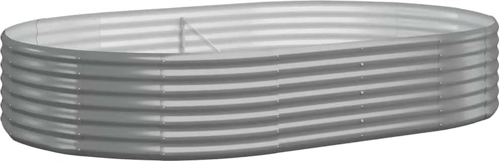 Vyvýšený záhon pozinkovaná ocel 214x140x36 cm šedý 319024