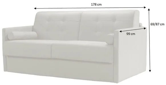 Trojsedák Lorano rozkládací šedá