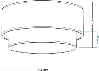 Brilagi - LED Stropní svítidlo BOHO ECO 1xE27/10W/230V pr. 40 cm krémová