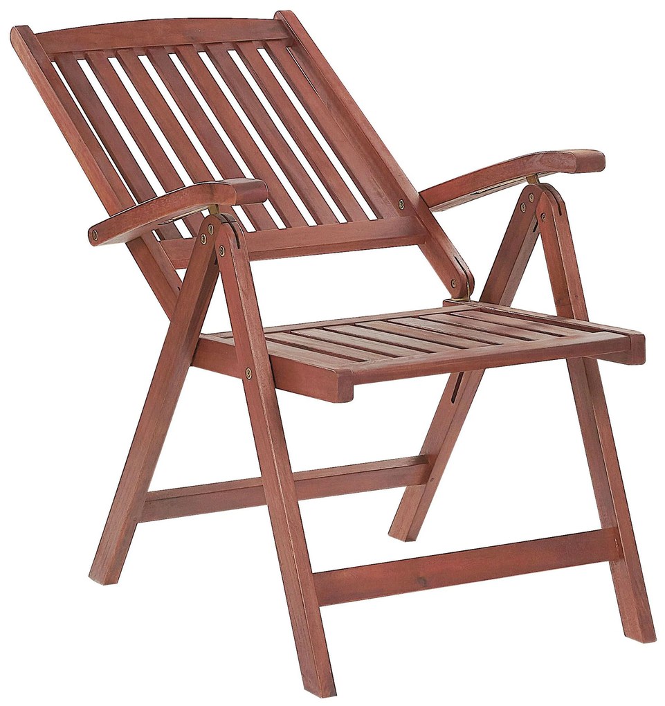 Sada 2 dřevěných zahradních židlí TOSCANA Beliani