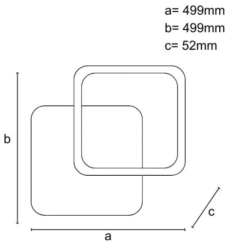 LED Stmívatelné stropní svítidlo LED/60W/230V 3000-6500K + dálkové ovládání