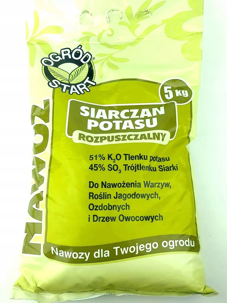 Rozpustný síran draselný Draselné hnojivo pro Zeleniny ovocných stromů 5 kg