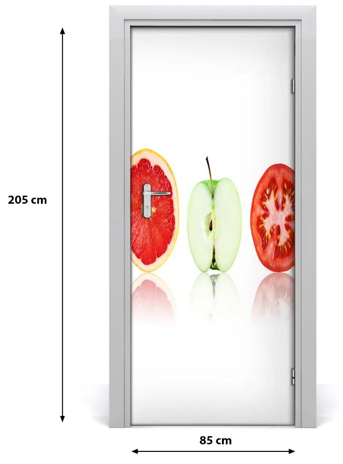 Fototapeta na dveře samolepící ovoce a zelenína 85x205 cm