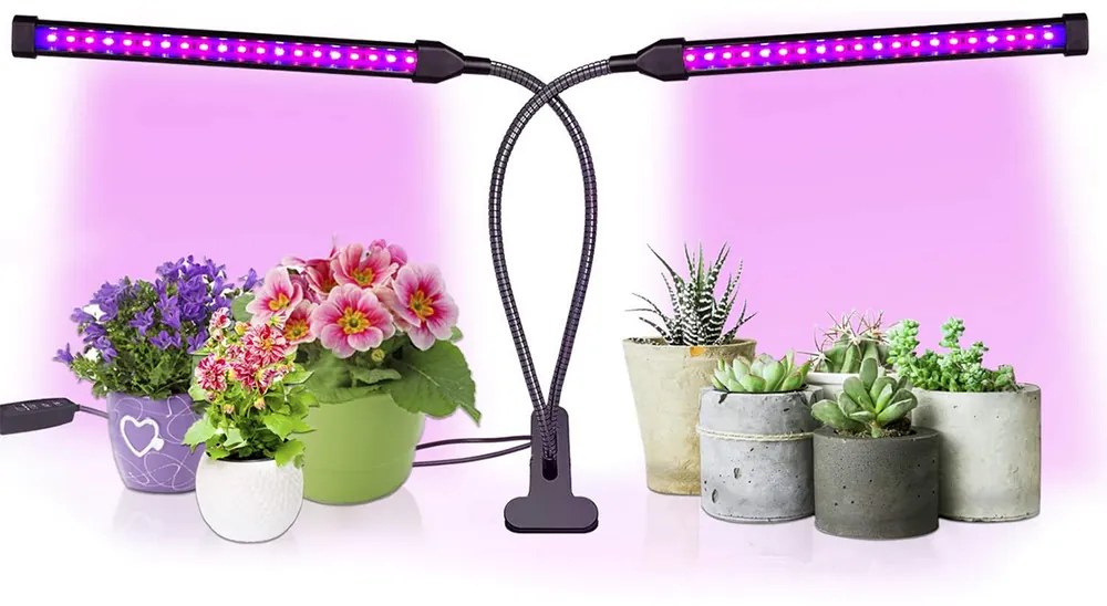 Verk 12279 LED Lampička pro pěstování rostlin 20 LED 2 panely 20 W