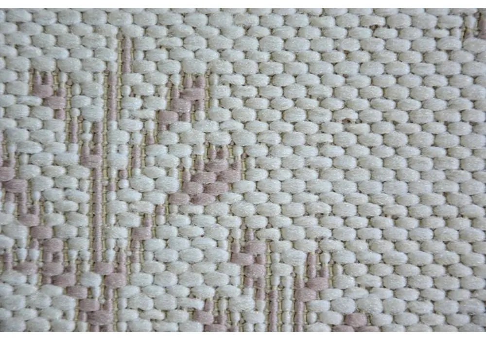 Kusový koberec Větvičky růžový 140x200cm