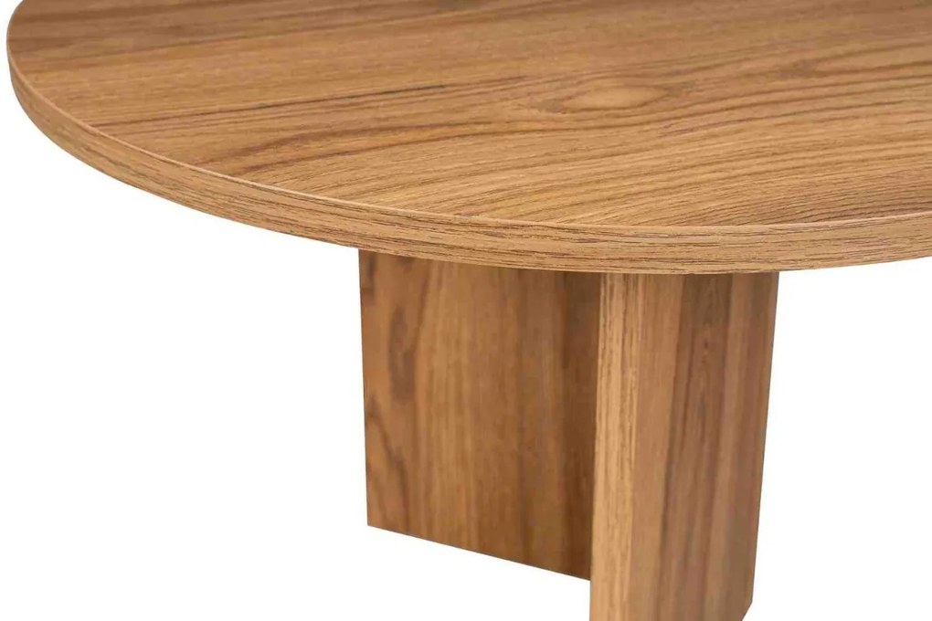 Designový konferenční stolek Quinlan 120 cm hnědý