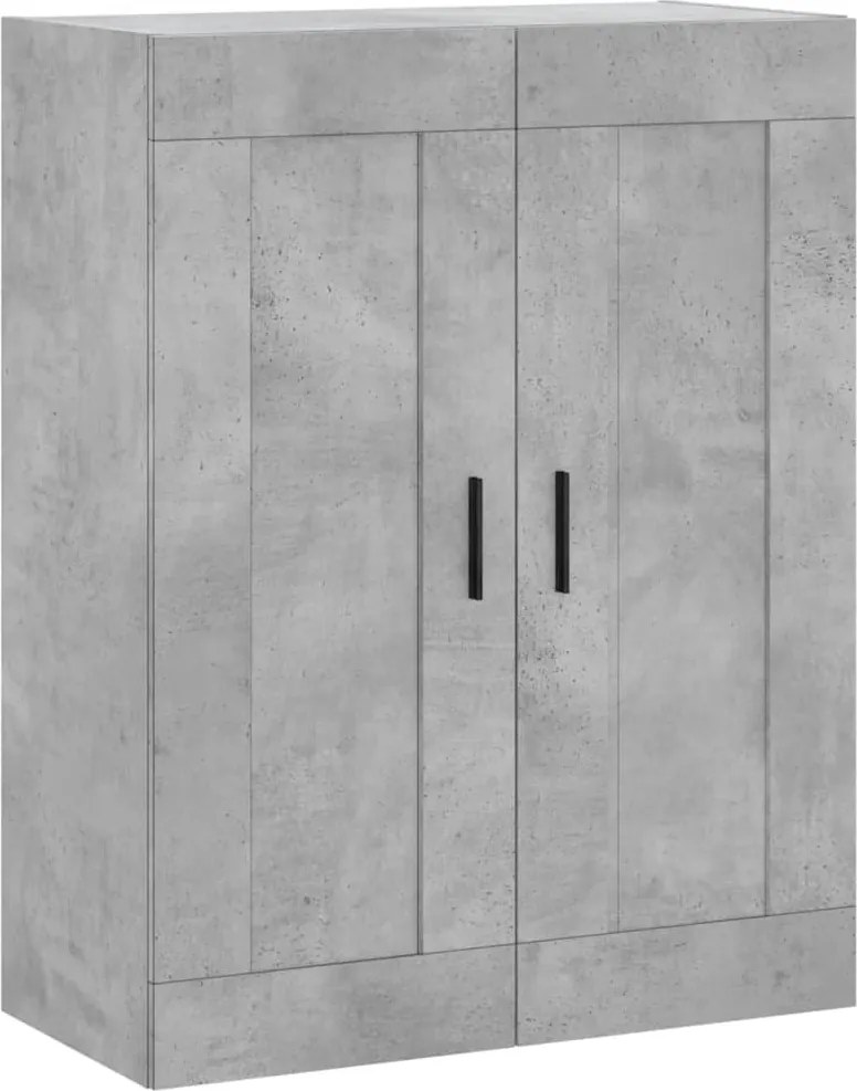 Skříň highboard betonově šedá 69,5x34x180 cm kompozitní dřevo 3199893