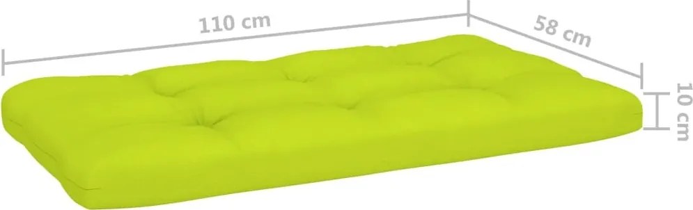vidaXL Zahradní středová pohovka z palet zeleně impregnovaná borovice [3066485] Barva: Královská modř, Barva dřeva: Černá