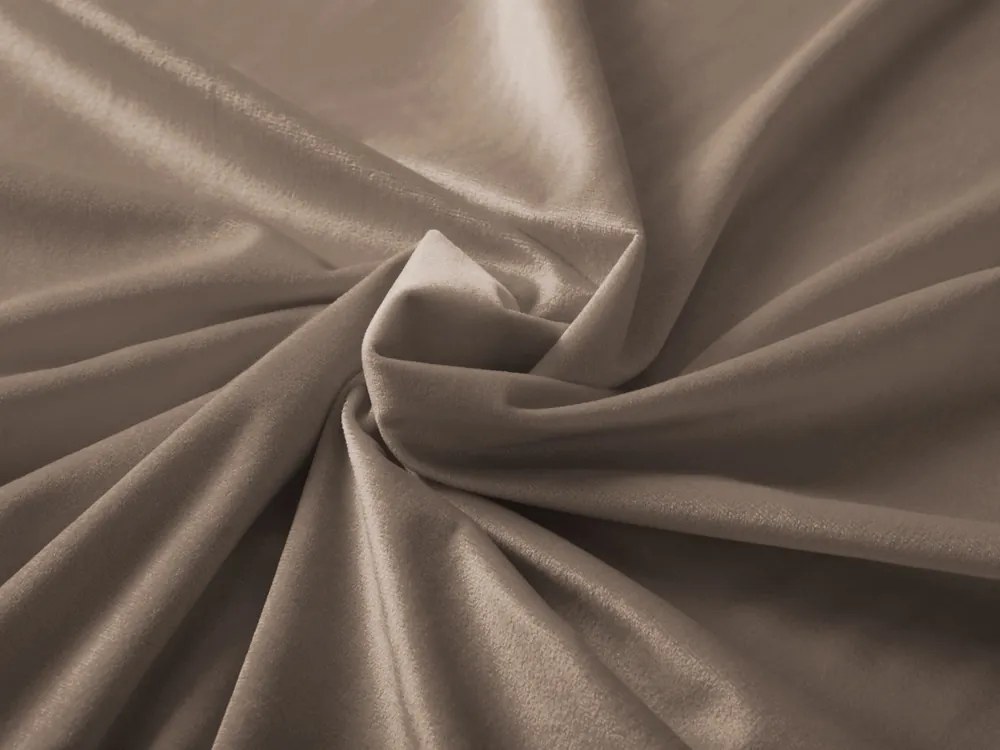 Biante Sametový polštář válec bonbon Velvet Premium SVP-005 Světle hnědý 15x60 cm