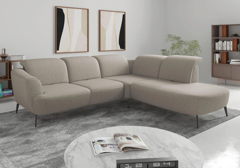 XXXLutz ROHOVÁ SEDAČKA, textil, šedohnědá Sit & More - Sedací soupravy - 000144018577