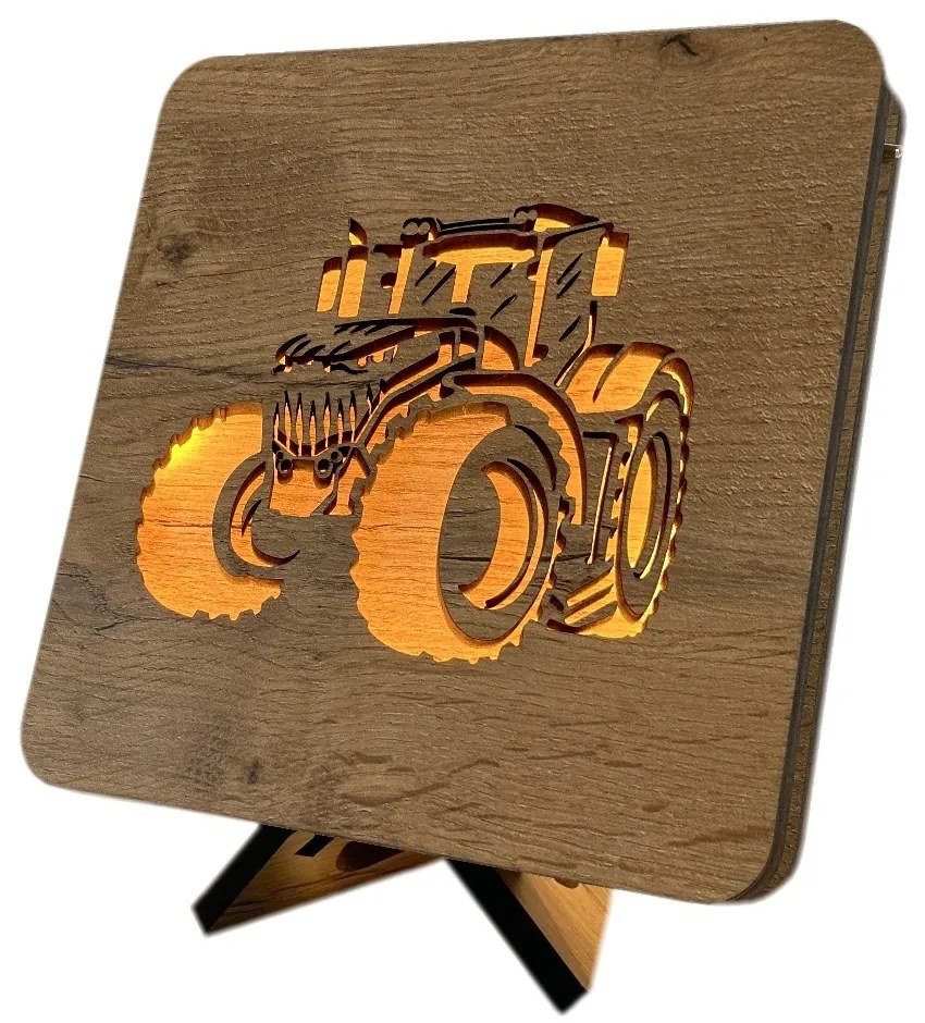 Li-Go "Traktor" lampa 19x19cm provedení povrchu: dub světlý