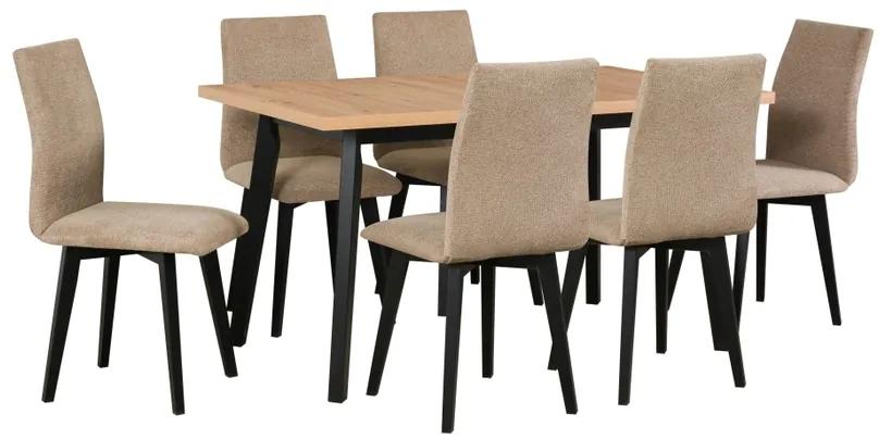 Drewmix Jídelní židle LUNA 2 dřevo: bílá, potahový materiál: látka