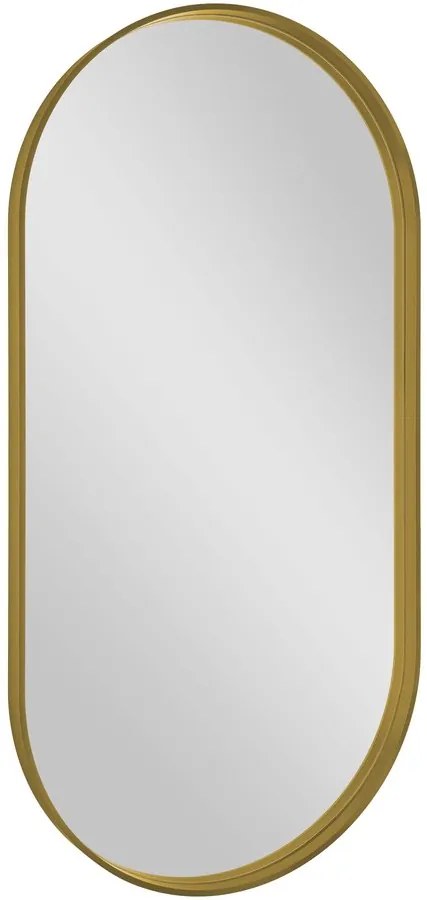 Sapho Sapho, AVONA oválné zrcadlo v rámu 50x100cm, zlatá mat, AV500G