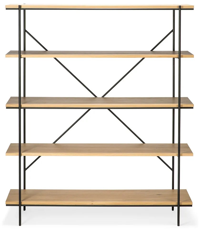 Ethnicraft designové knihovny Rise Rack