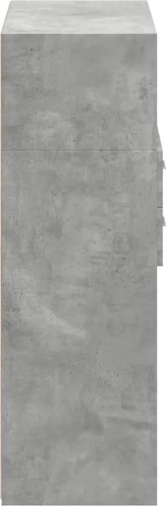 Skříň highboard betonově šedá 80x42,5x124 cm kompozitní dřevo 3281388
