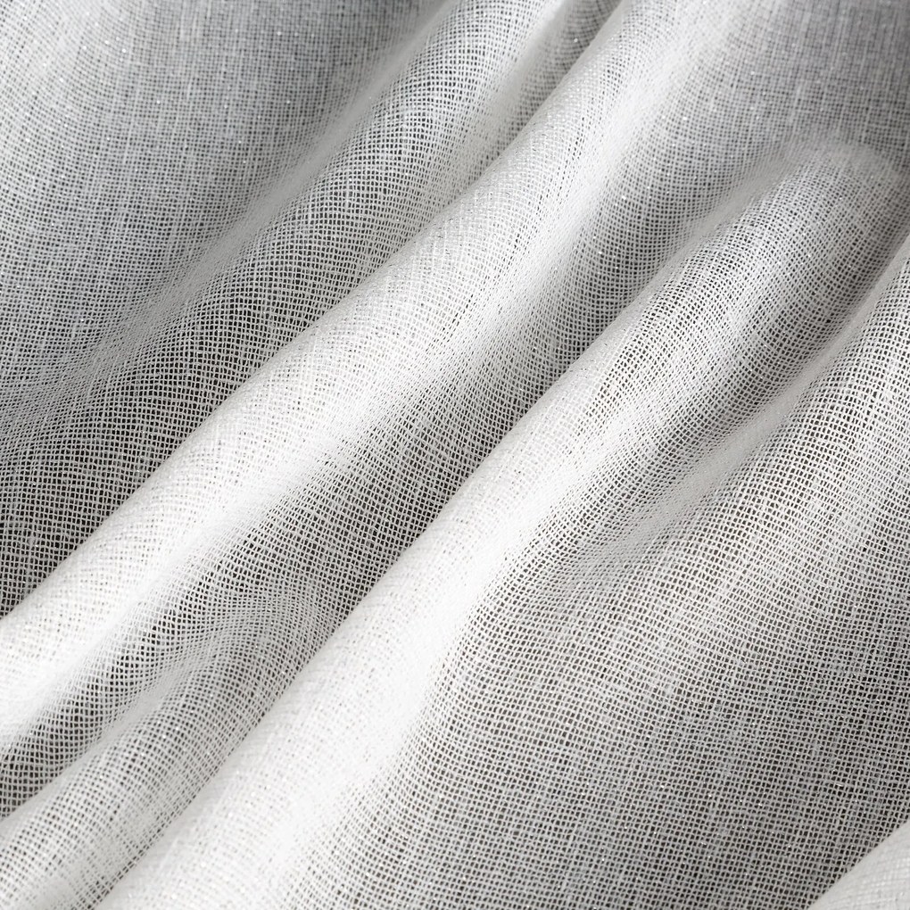 ZÁVĚS NA KROUŽCÍCH VESTA 140X250 CM BÍLÁ