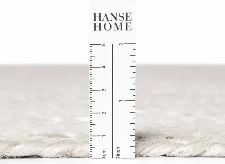 Krémový oboustranný/ručně tkaný jutový běhoun 80x200 cm Juno – Hanse Home