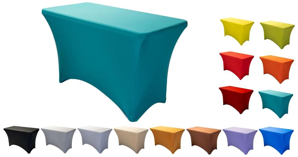 Elastický ubrus na skládací stůl 122x60 cm VÍCE BAREV Barva: 1 BÍLÁ