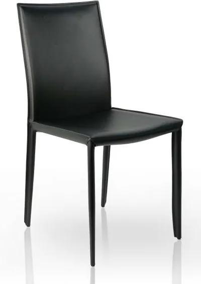 Židle Neapol černá kůže