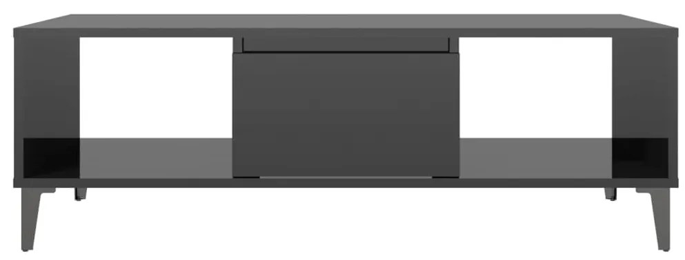 vidaXL Marketos Konferenční stolek černý lesklý 103,5x60x35 cm kompozitní dřevo