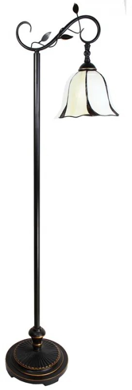 Stojací lampa Tiffany Brown 36*25*152 cm E27/max 1*60W – 36x25x152 cm