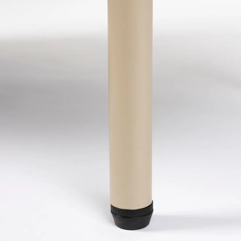 White Label Béžová dřevěná vinotéka s ratanovou výplní WLL AMAYA 90 x 38 cm