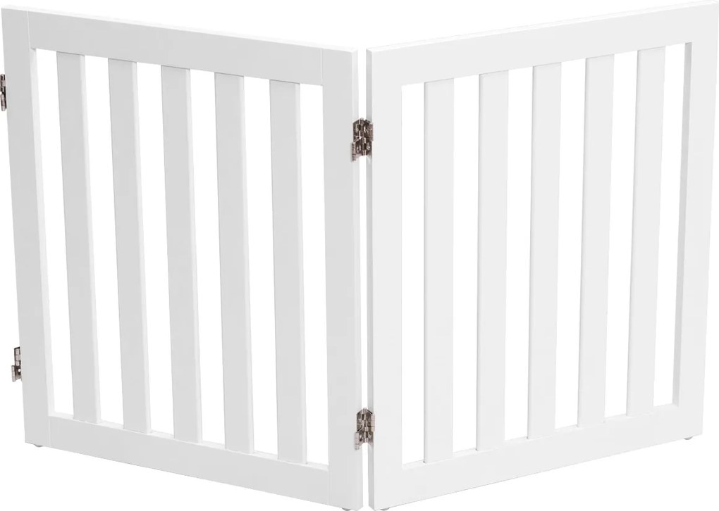 Costway Překážka pro psy, 60 cm vysoká, ochranná branka, dřevěná, skládací, 2