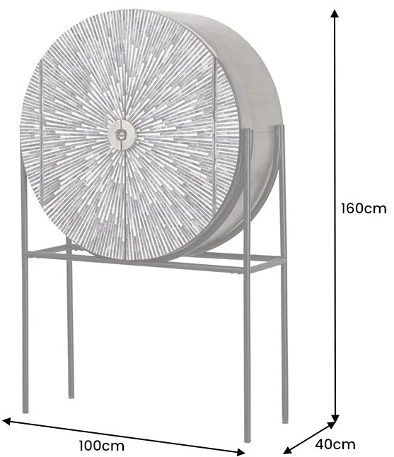 Designová vysoká komoda Santuzza 160 cm vícebarevná