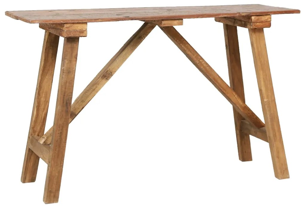 283916 vidaXL Konzolový stolek 130 x 40 x 80 cm masivní recyklované dřevo