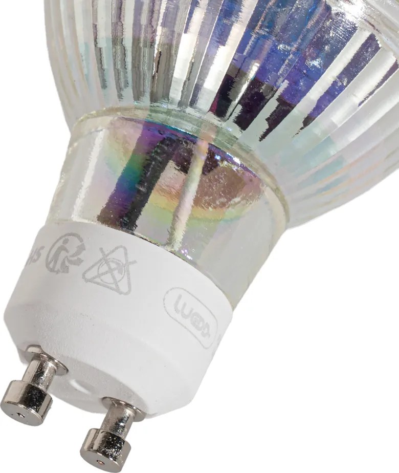 Sada 5 stmívatelných čirých LED žárovek GU10 50mm 4,9W 500 lm 2700K