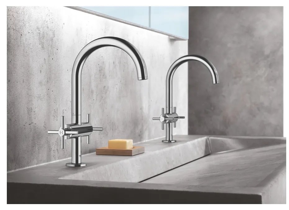 Grohe Atrio - Umyvadlová 1-otvorová baterie, chrom 21019003