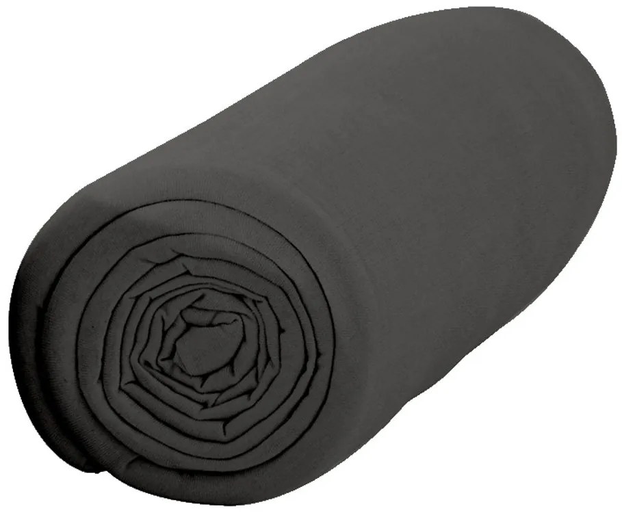 TODAY prostěradlo 100% bavlna Canon de fusil - tm.šedá - 180x200 cm