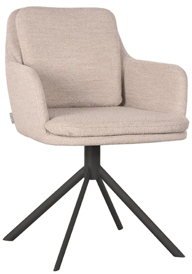 LABEL51 Jídelní židle JOY bílé bouclé IH-50.209