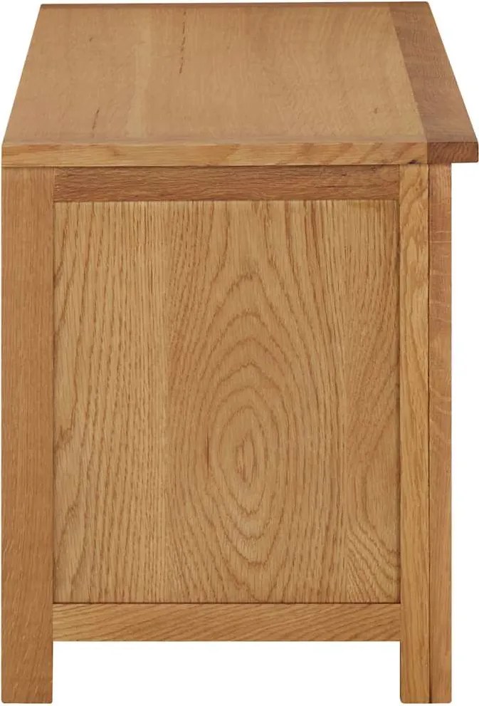 Botník 90 x 37 x 45 cm masivní dubové dřevo 289189